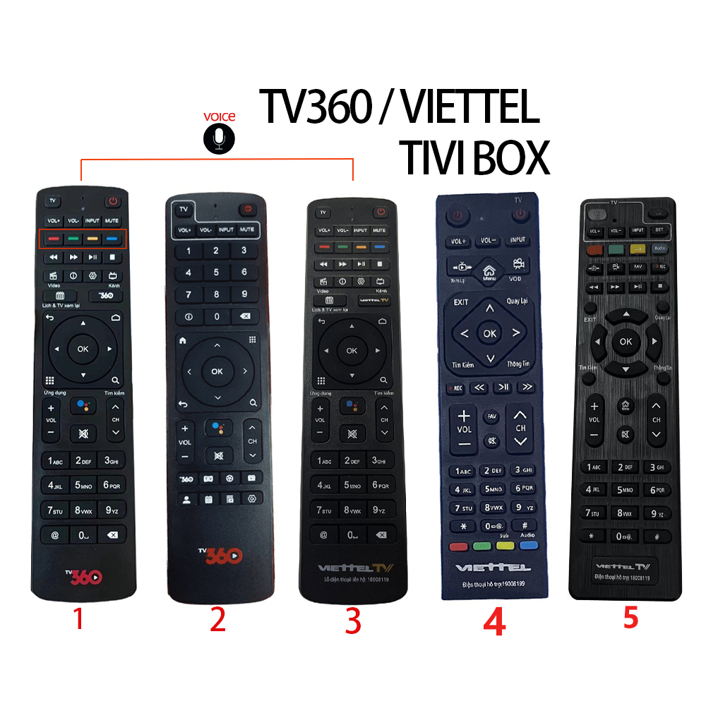 Remote Đa Năng điều khiển đầu thu Viettel TV360 Box 4K Android TIVI box ...