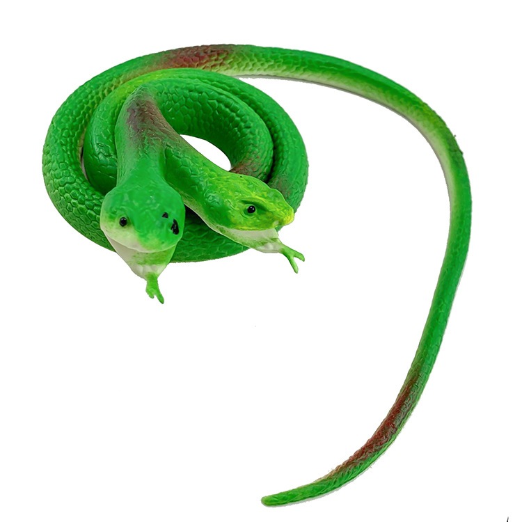 Con rắn 2 đầu đồ chơi cao su dẻo như thật 75cm, rắn giả cao su | Shopee ...