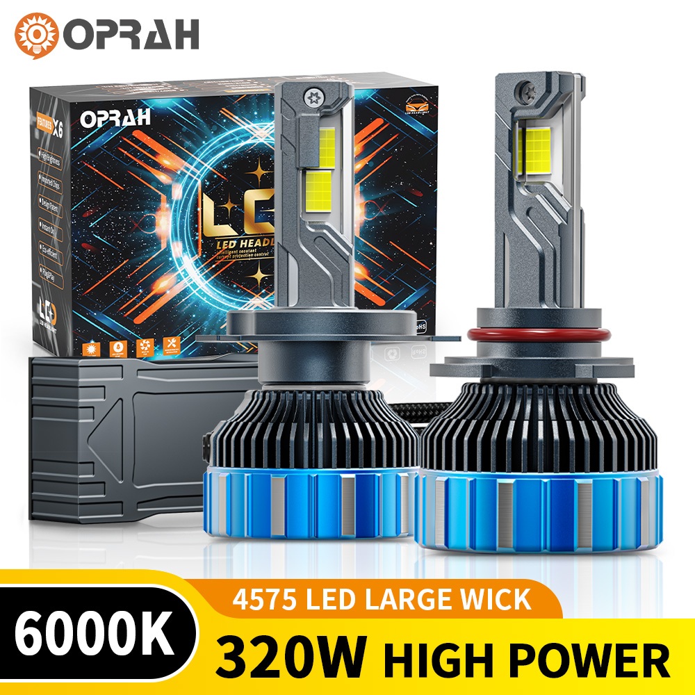 Oprah 2 Chiếc S160 PRO 320W Công Suất Cao Siêu Sáng H4 Đèn Pha LED 4575 ...