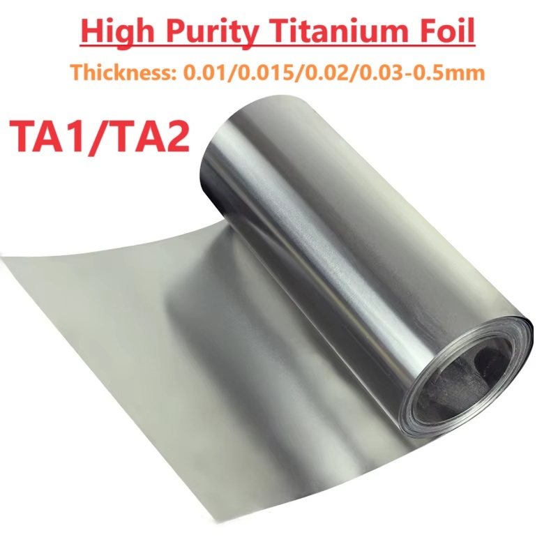 1 Cái TA1 / TA2 Titan Lá Bạc Mỏng Ti Tấm Độ Tinh Khiết Cao Kim Loại ...