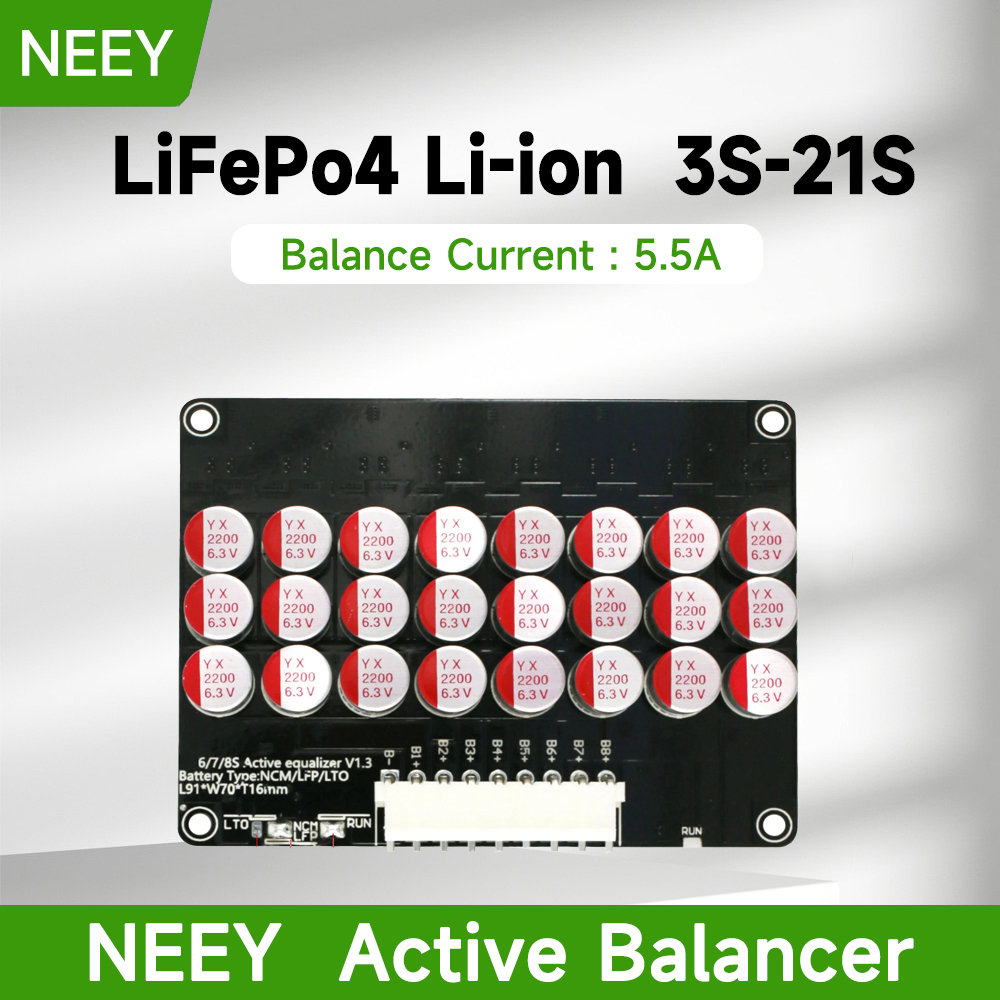 Neey Lifepo4 5A Active Equalizer Balancer 3S 4S 8S 12S 14S 16S 17S 21S Tụ điện cân bằng thông ...