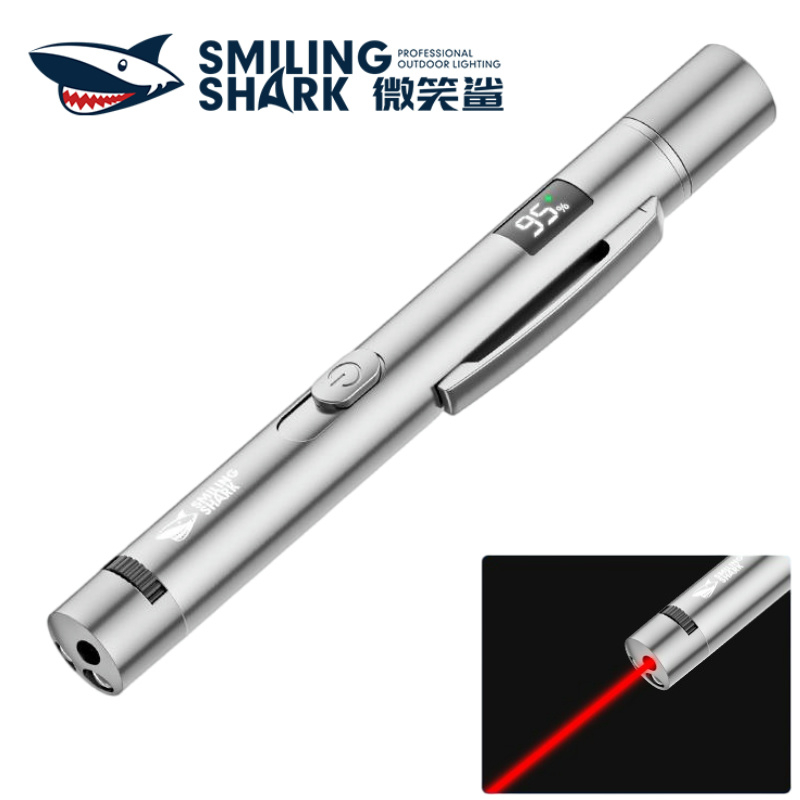 SMILING SHARK LED Bút Laser Sạc Usb 3in1 365nm UV Đèn Pin Tím Ánh Sáng ...