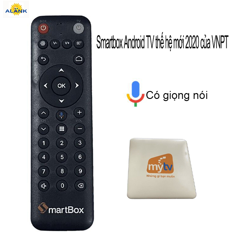 Alank— Hàng chuẩn100% Remote Điều khiển đầu thu Smartbox Android MyTV VNPT Technology có giọng ...