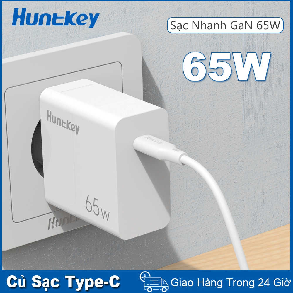 HUNTKEY Cốc Sạc Nhanh GaN 65W USB-C Type C USB thích Hợp cho iPhone 13 ...