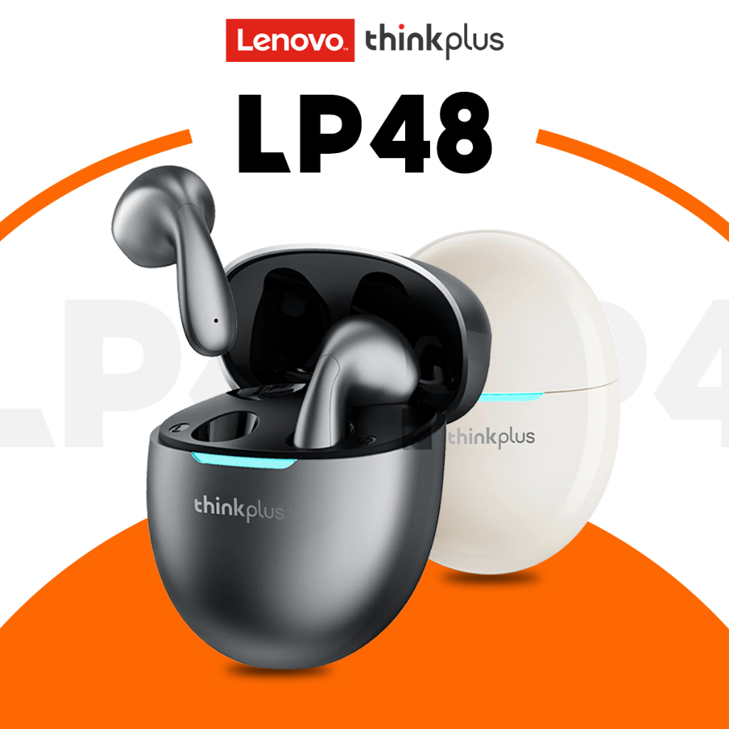 Tai nghe Lenovo Thinkplus LP48 Bluetooth 5.4 Tai nghe không dây Thiết kế đường cong Thoải mái ...