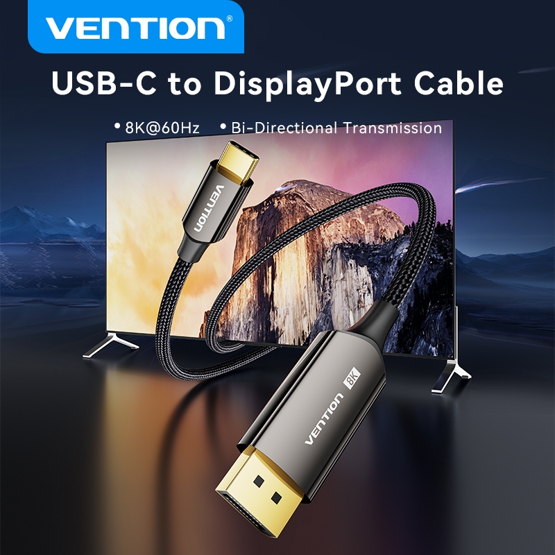 Cáp Vention Type C sang DP 8K 60Hz USB C sang Displayport Bộ chuyển đổi ...