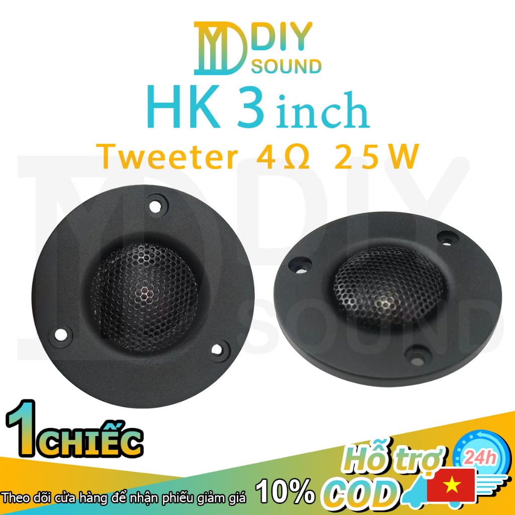 DIYSOUND Loa treble HK 3 inch 4ohm 25W , loa xe hơi DIY loa di động ...