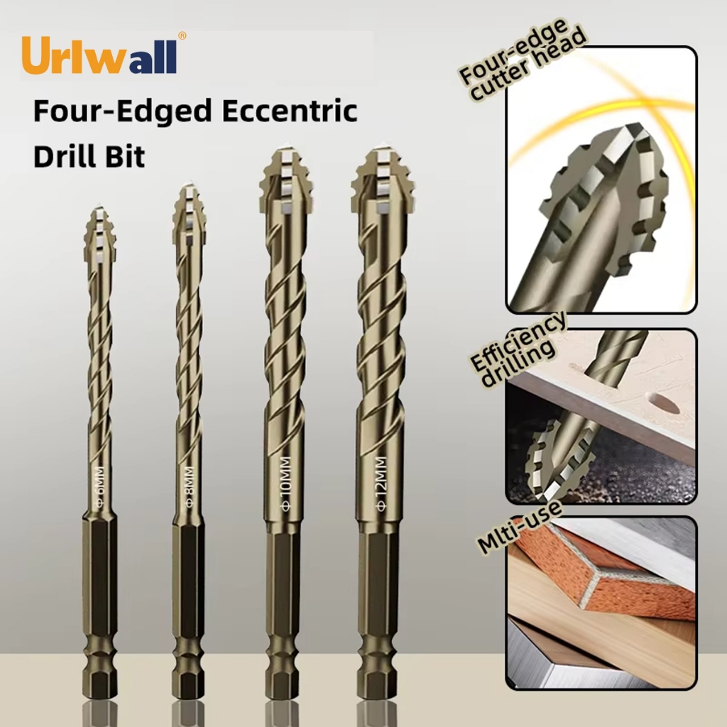 3 mũi khoan lệch tâm bằng thép vonfram cho ứng dụng kính và gạch 6mm ...