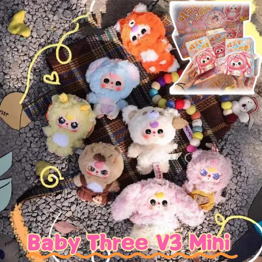Baby Three V3 Mini Plush Hộp Mù | Bé Ba V3 Blind Box Búp bê Vinyl Bản ...