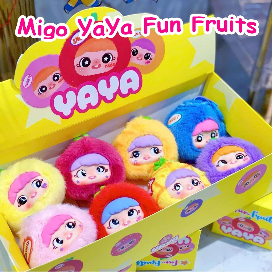 BlindBox Móc Khóa Migo YAYA Fun Fruits Chính Hãng Mini Little Mischievous, Hộp Mù Yaya Thú Bông ...