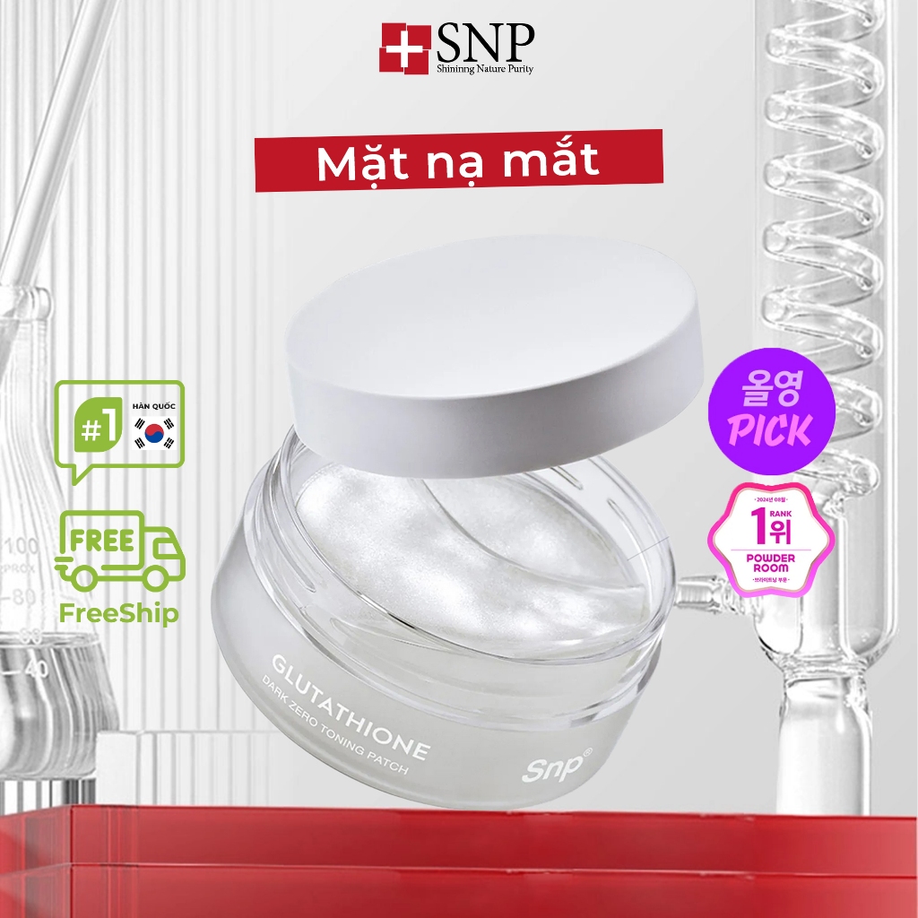 Mặt Nạ Mắt Glutathione Dưỡng Sáng Snp 60 Miếng | Shopee Việt Nam