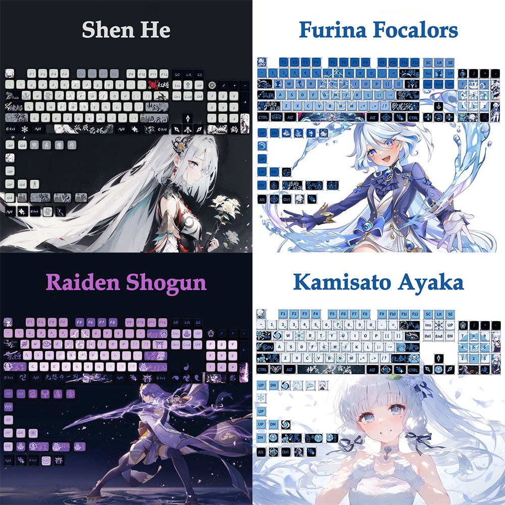 Genshin Impact Shenhe Pudding Keycap SAX Profile 125 Phím PBT Thuốc ...