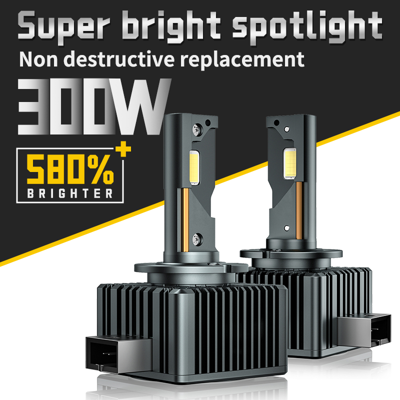 Đèn pha ô tô D1S D3S LED 6000K Canbus D2S D2R D4S D4R D5S Bóng đèn 300W 30000LM 12V Bộ thay thế ...