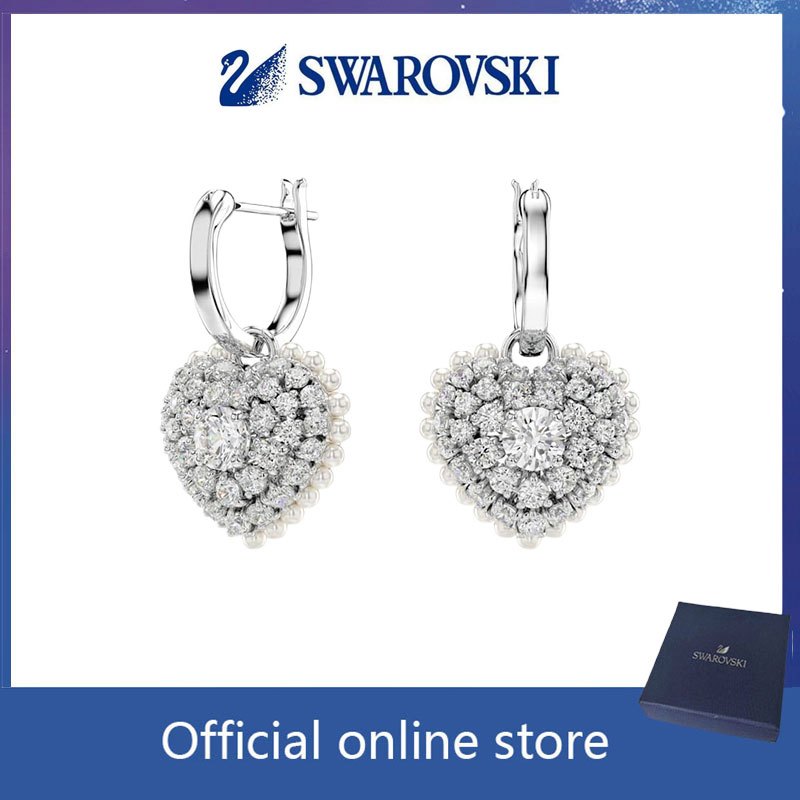 100% Authentic (có hộp) Swarovski nhẹ sang trọng niche tinh tế Bông tai ...