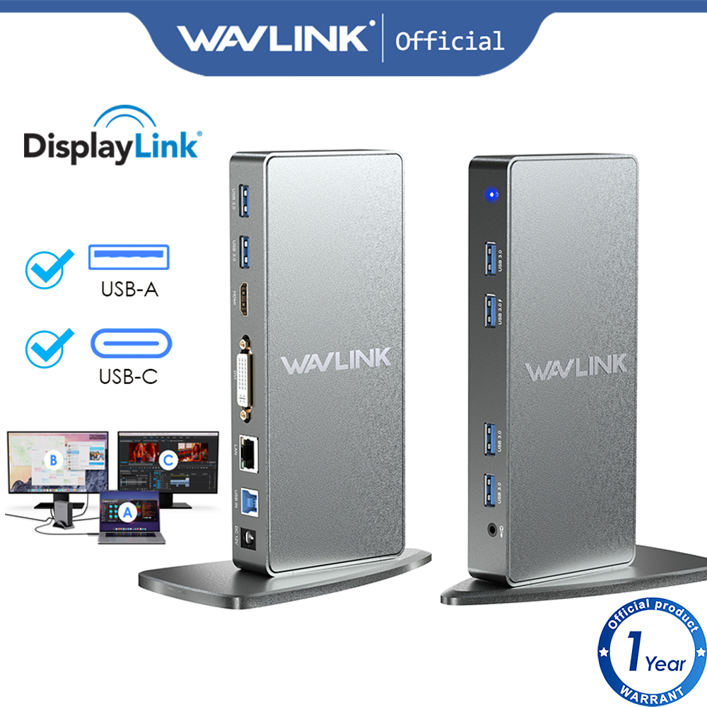 Wavlink Displaylink Nhôm Đa Năng Laptop Docking Station Với Video Kép ...