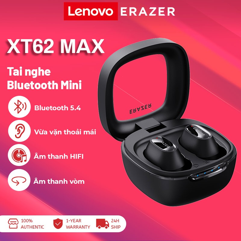 Tai nghe không dây Mini Lenovo Erzer XT62 MAX 5.4 HIFI Sound Sport Tai ...