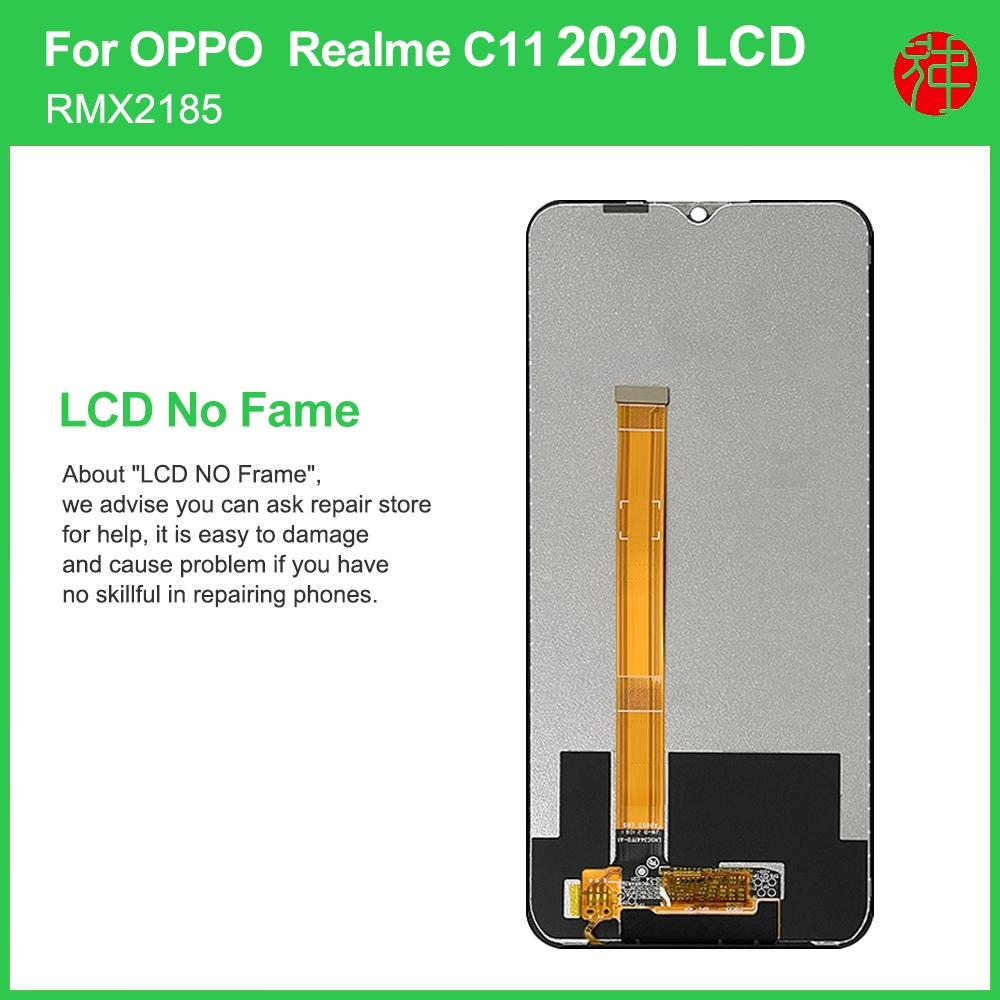 Vt Màn hình cảm ứng phía trước LCD cho OPPO Realme C11 2020 RMX2185 C12 / C15 / V3 / Q2I / NARZO ...