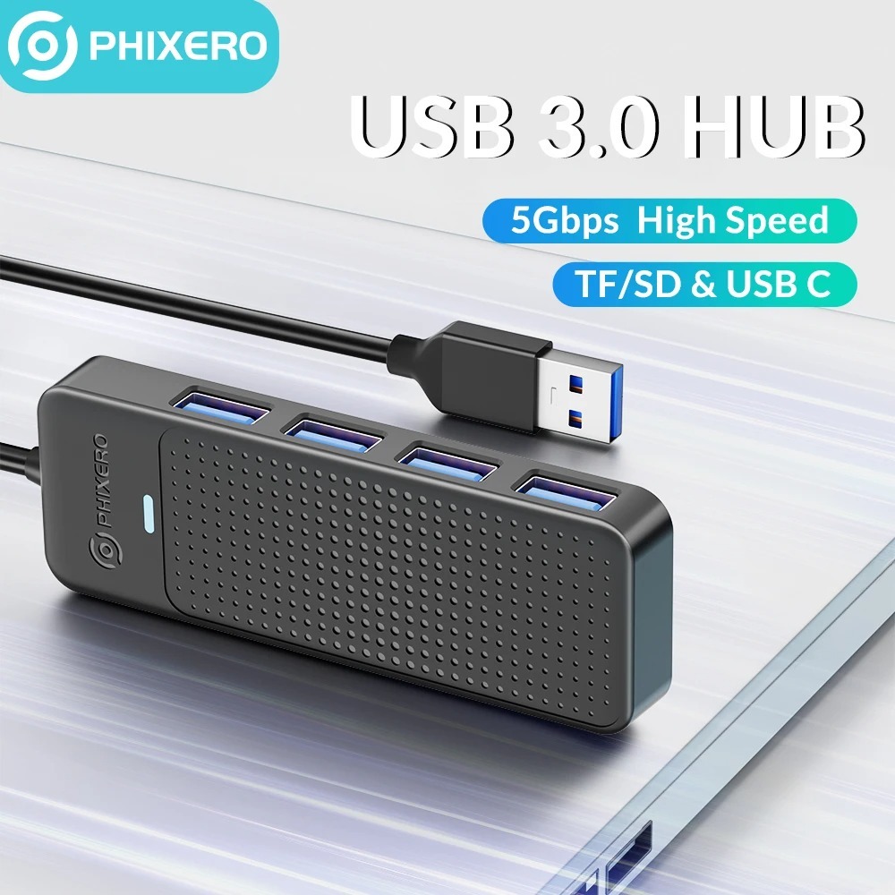 Phixero Type C HUB USB HUB 3.0 Bộ chia 4 cổng USB HUB Adapter Đế mở ...