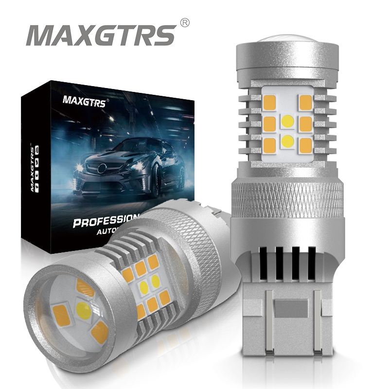Maxgtrs 2x T20 7443 W21 / 5W 1157 3157 BAY15D 28SMD 2835 LED Switchback ...