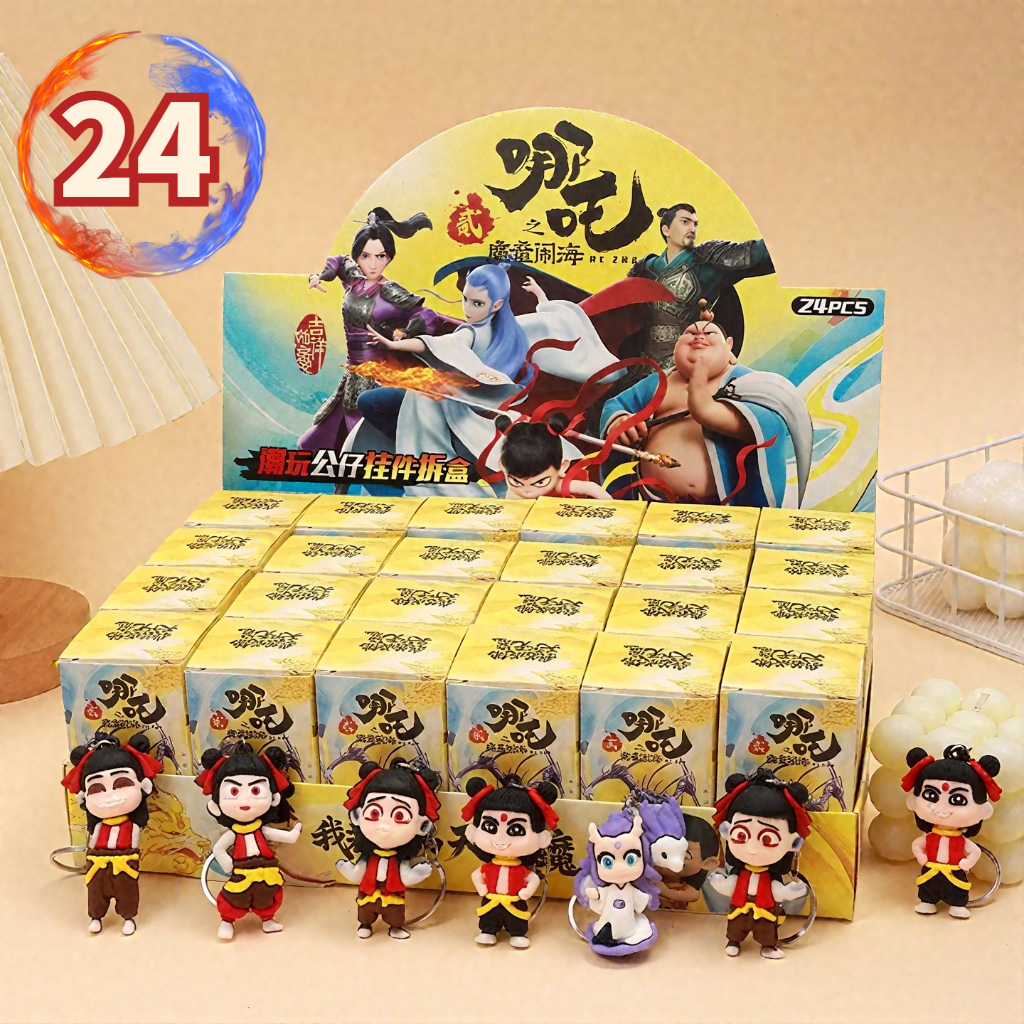 24 Natra blind box Móc khóa na tra ma đồng giáng thế ngao bính mô hình ...