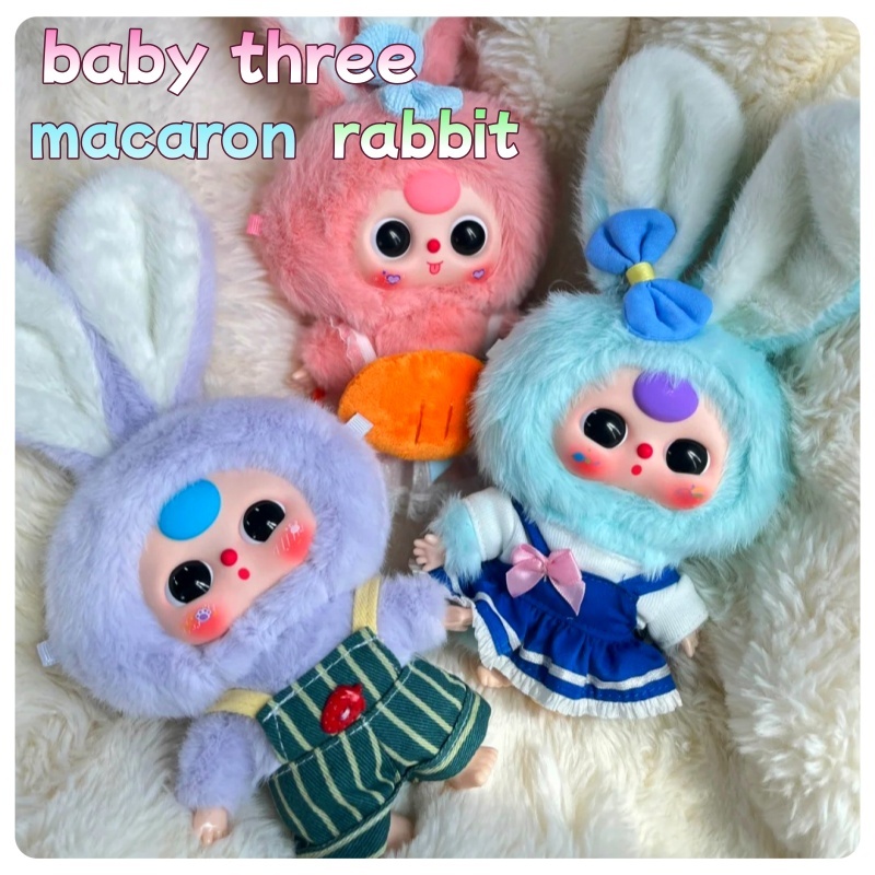 Baby three Macaron rabbit 100% xác thực Bunny Series Hợp Thời Trang ...