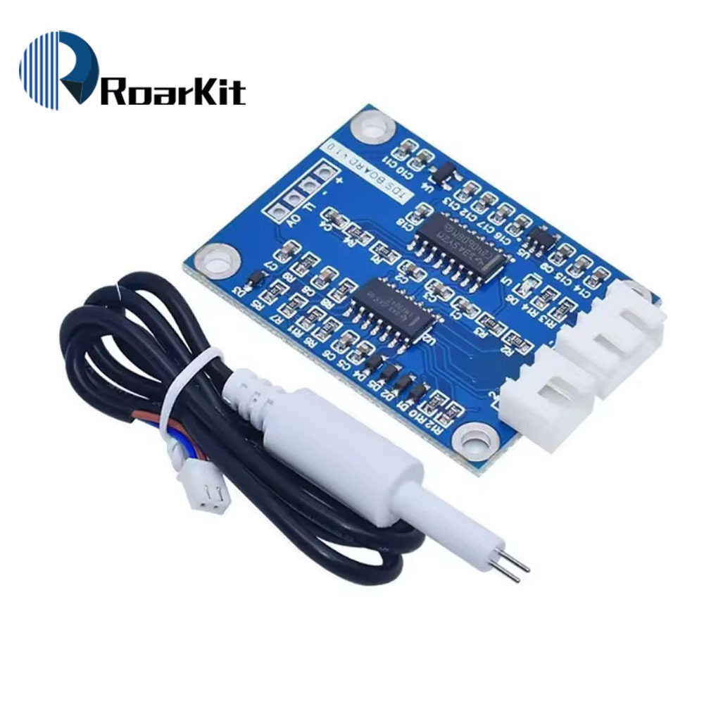 Mô-đun cảm biến TDS Chất rắn hòa tan Tín hiệu tương tự Phát hiện chất ...