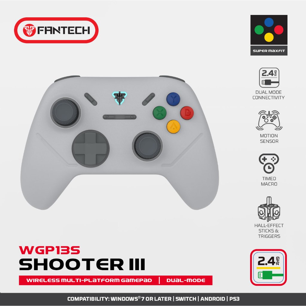Fantech SHOOTER III WGP13S Tay cầm chơi game không dây và Type-C Bộ ...