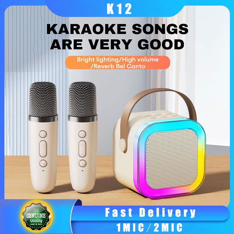 [Giao hàng nhanh] Loa Karaoke không dây có micrô Bluetooth Karaoke K12 Máy Karaoke KTV tại nhà ...