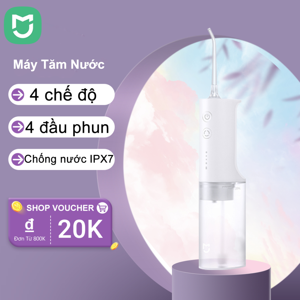 Máy Tăm Nước Mijia 2 Di Động Flosser Làm Sạch Răng Miệng Dung Tích Nước Nha Khoa Flos Chỉnh Nha ...