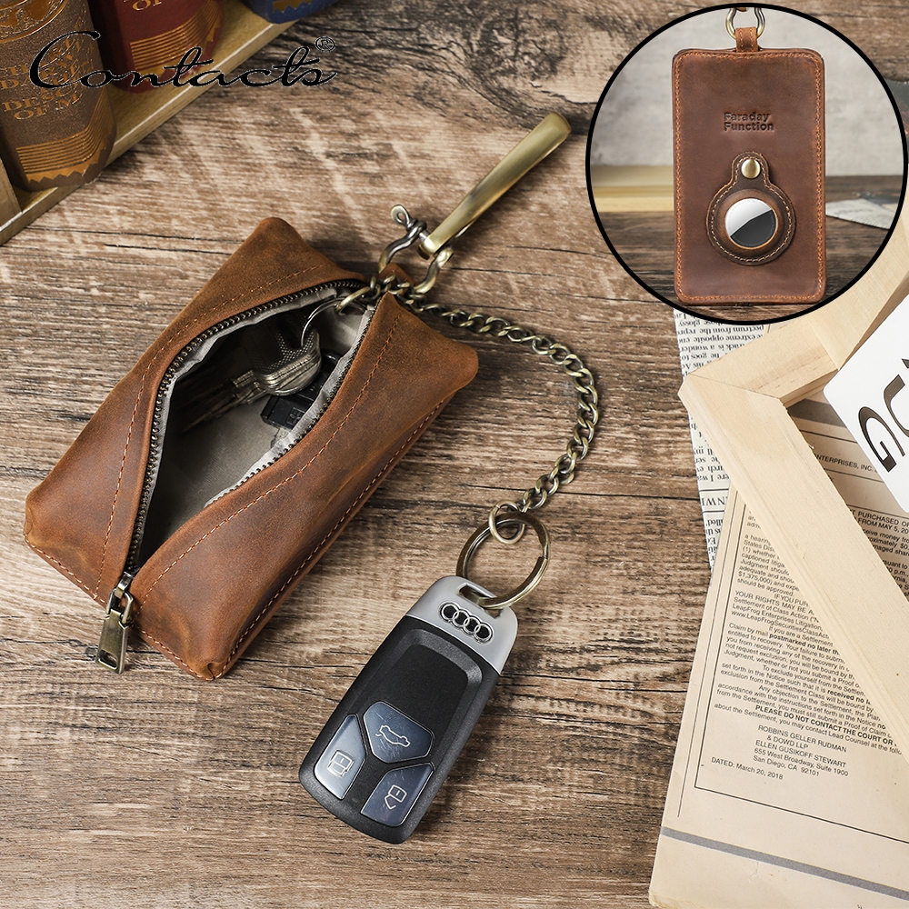 CONTACT'S Da chính hãng Faraday Auto Key Bag Tín hiệu che chắn Faraday ...