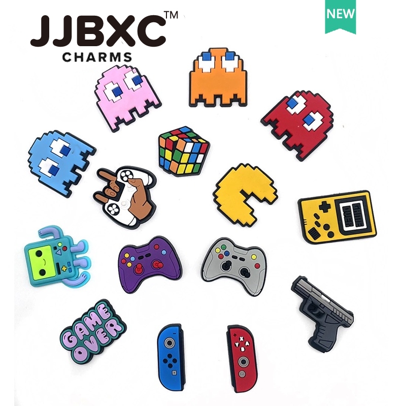 JJBXC Charm Cross Charms Phụ Kiện Giày PAC-MAN 5 GÓI Trò Chơi Hoạt Hình ...
