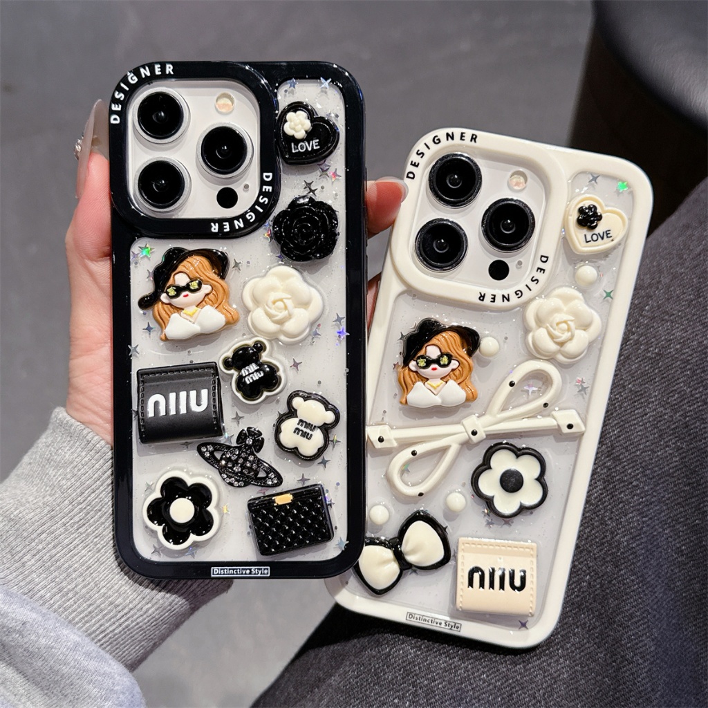 Ốp điện thoại iPhone 3D Little Lady Richster hoạt hình cho iPhone 16 ...