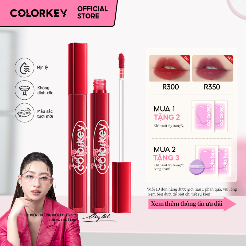 [LIVE] Son COLORKEY Watery Matte Lip Tint 1.8g | Shopee Việt Nam