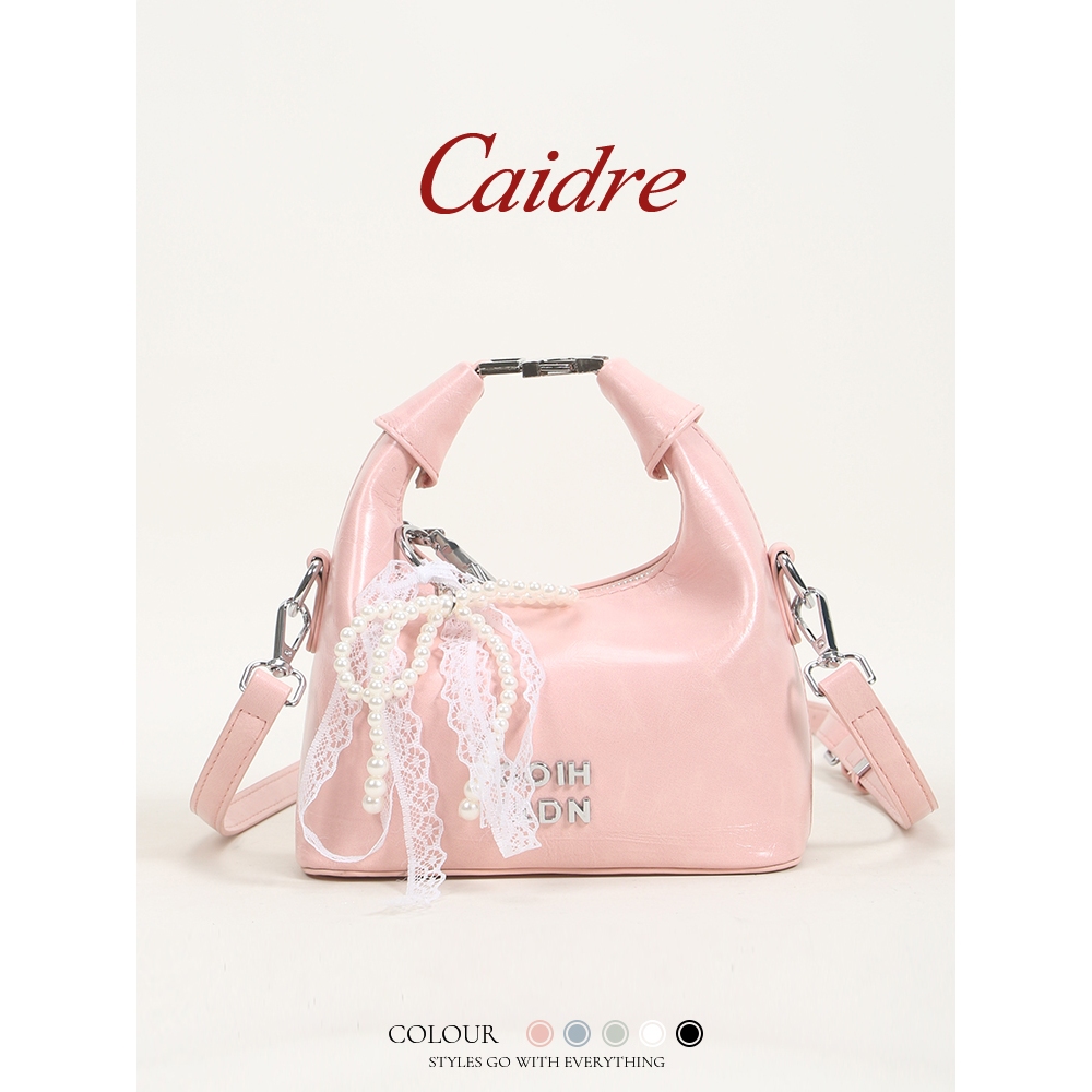 Caidre Pink Pearl Bow Girl Túi nhỏ Túi xách đeo vai Túi xách | Shopee ...