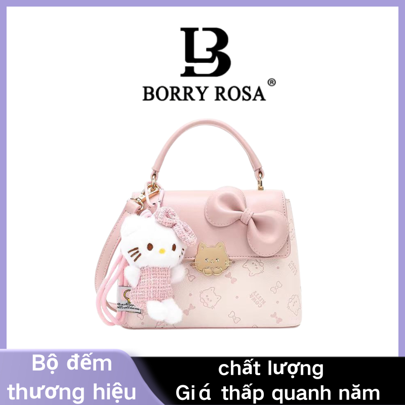 BORRY ROSA Túi xách thời trang mèo màu hồng dành cho nữ Túi đeo chéo ...