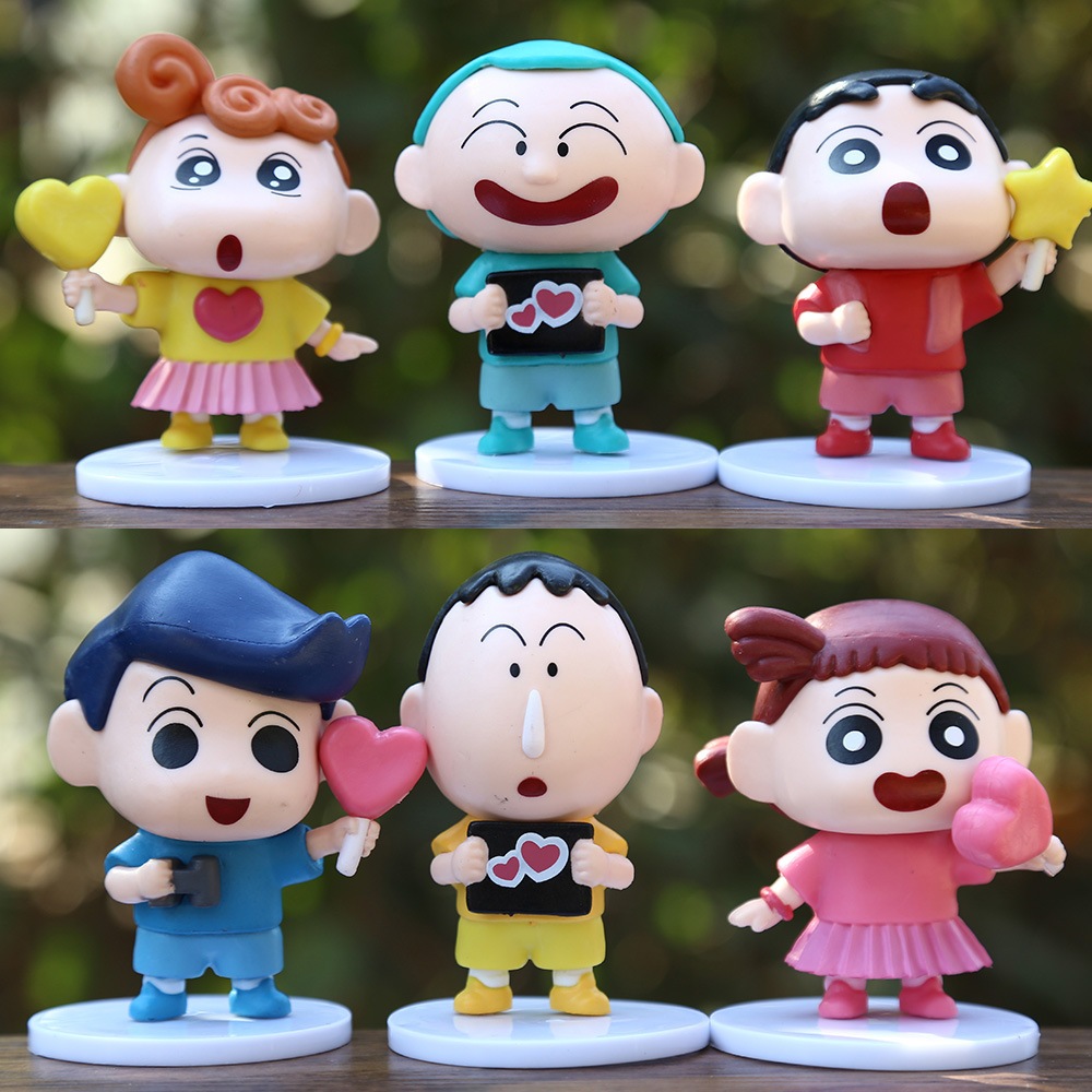 6 Cái / bộ Anime Crayon Shin-chan Friend Series Sakurada Nene Kazama ...
