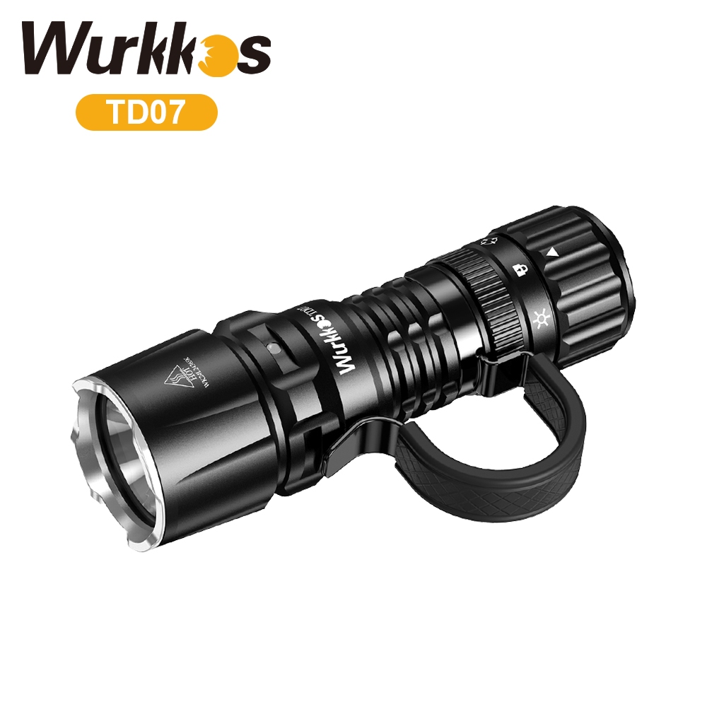 Wurkkos TD07 1300LM SFT25R chế độ chiến thuật Tầm xa 479m xoay & nút ...