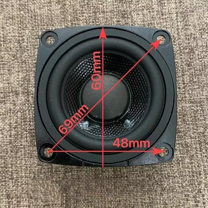 Loa toàn dải 2,5 inch 60MM khung ABS da bên bện hình nón 4 ohm 20W loa siêu trầm Hifi sửa đổi ...