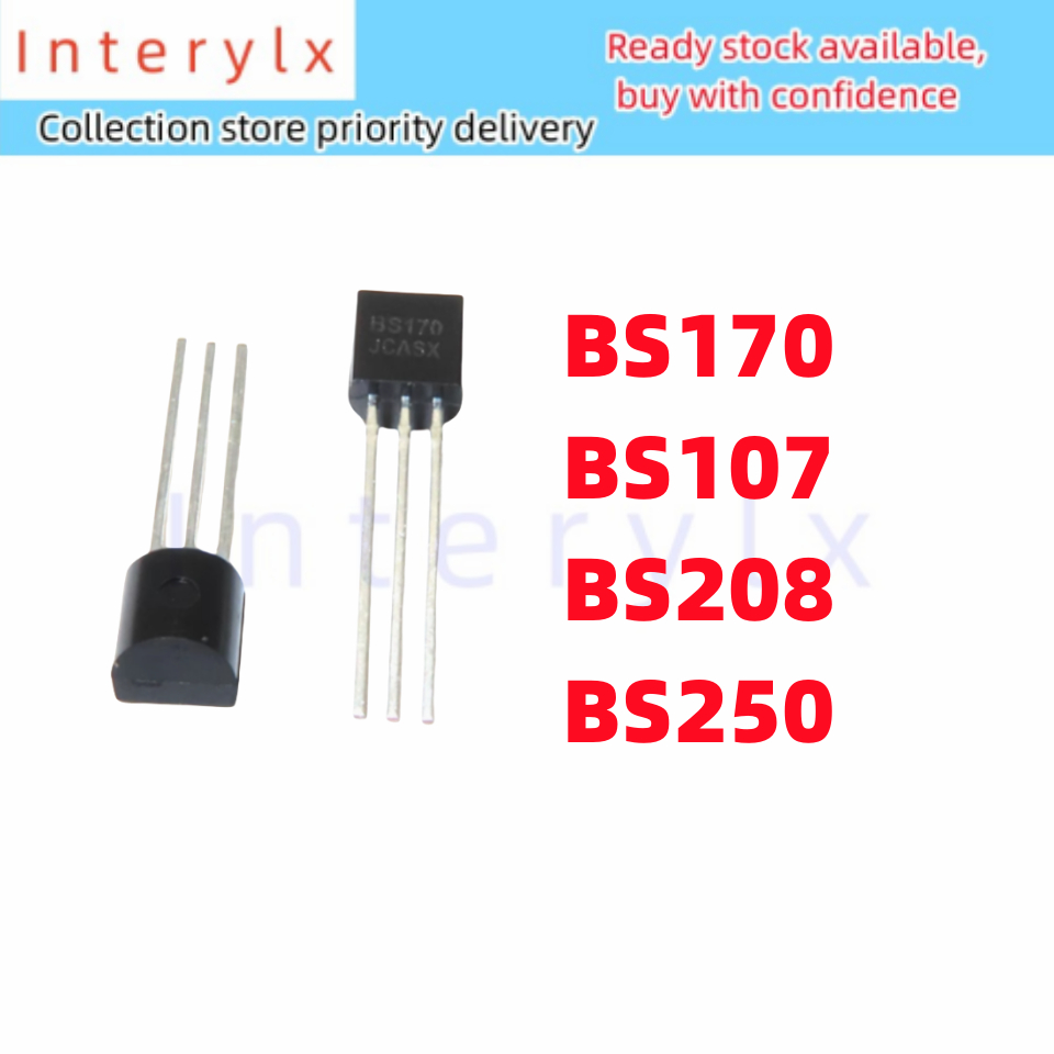 10 Cái / lốc BS170 BS107 BS208 BS250 A ARL1G In-Line TO92 Ba Lỗ ...