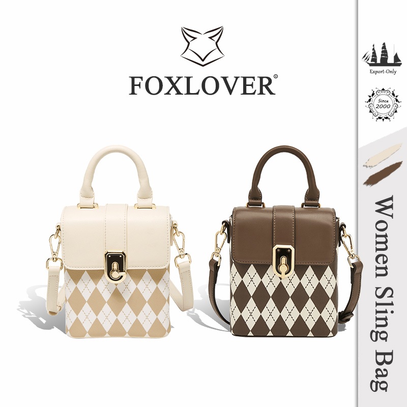 FOXLOVER Túi đeo chéo cho nữ Túi đựng điện thoại di động Túi đeo chéo Túi đeo vai Da PU | Shopee ...