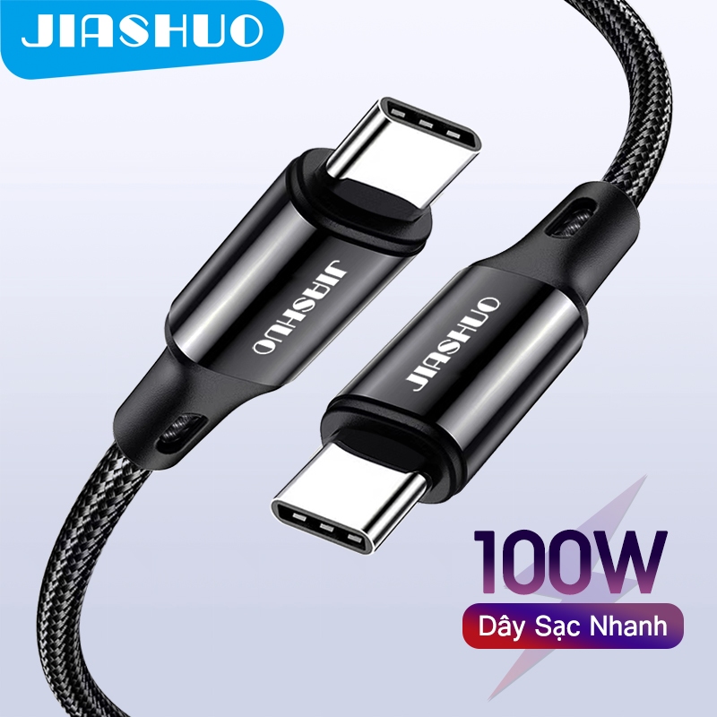 Dây Cáp Sạc Nhanh JIASHUO 60W/100W Type-C sang Type-C cho Phone 15 Samsung Xiaomi | Shopee Việt Nam