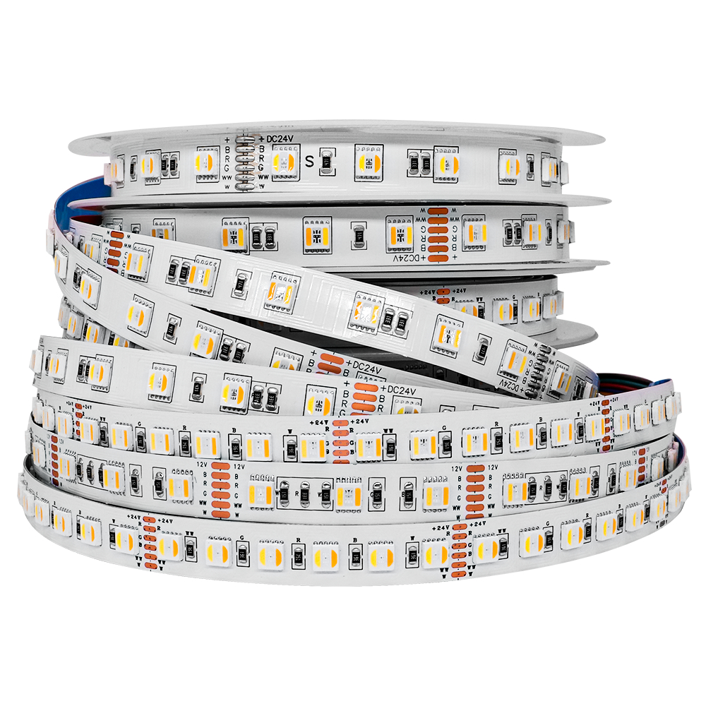 Hightlight 5050 RGBCCT Đèn LED dải 5 trong 1 RGBW RGBW RGBW RGBW 6Pin ...