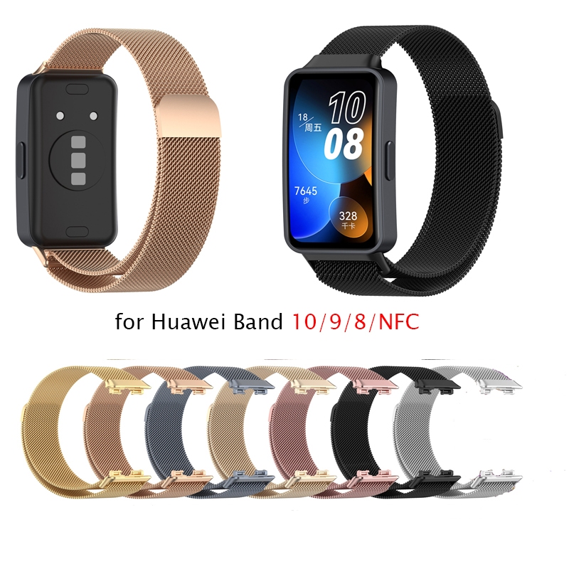 Dây đeo bằng thép không gỉ Milanese cho Huawei band 10 9 8 NFC | Shopee Việt Nam
