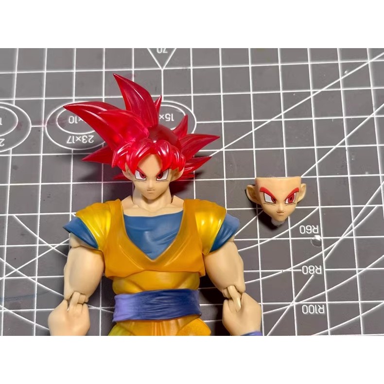 Nn kt KO Red God shf Ngộ Không Ngọc Trai Đỏ Đỏ Một Đầu Hai Mặt Phụ Kiện ...