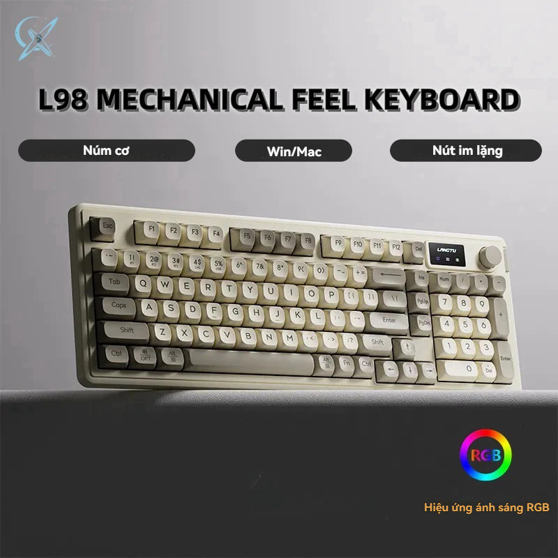 [Điều kiện giao hàng] Bàn phím chơi game không ồn, có dây, E-Sport, 16 triệu RGB, bàn phím im ...