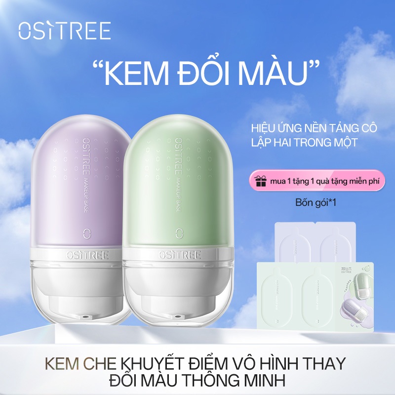 Sơn lót mặt đổi màu OSITREE MAKE UP BASE sửa lỗ chân lông tức thì 32g ...