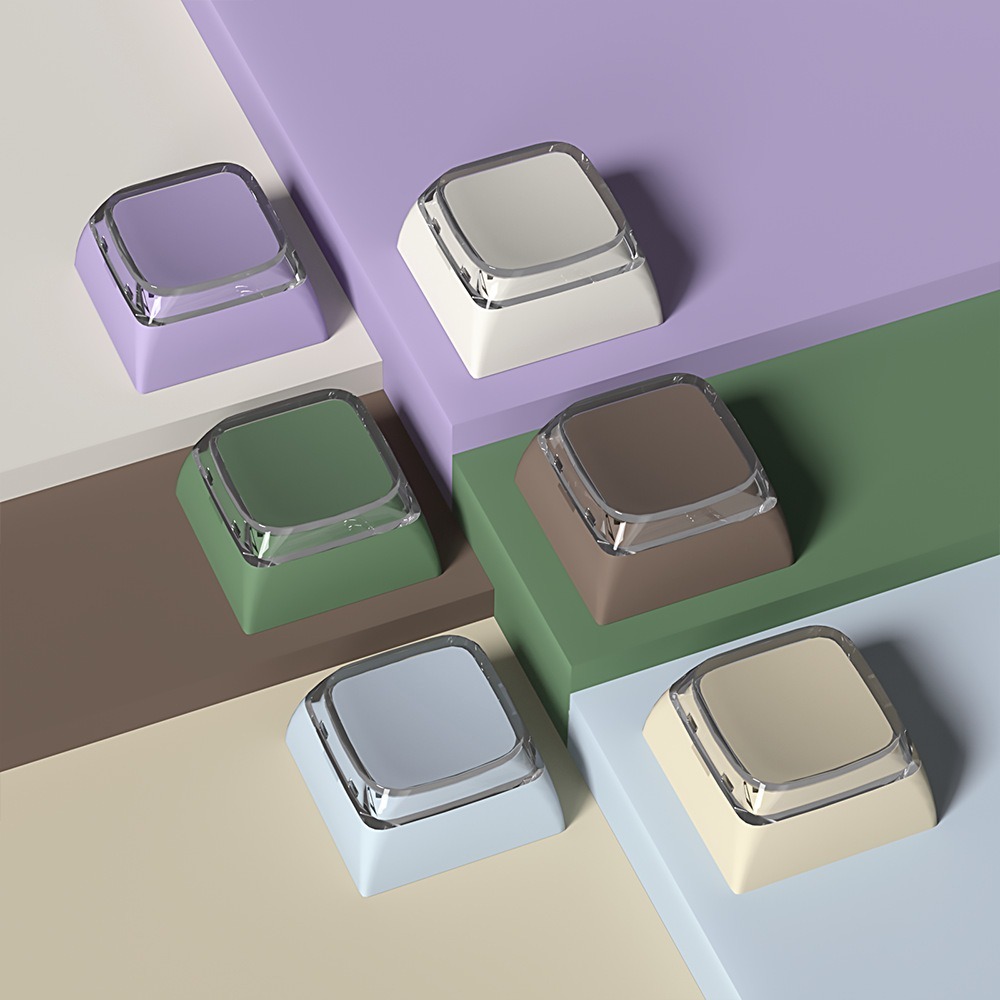 Keycap Hai Lớp Trong Suốt Keycap XDA Profile PBT + Chất Liệu PC 1U DIY ...