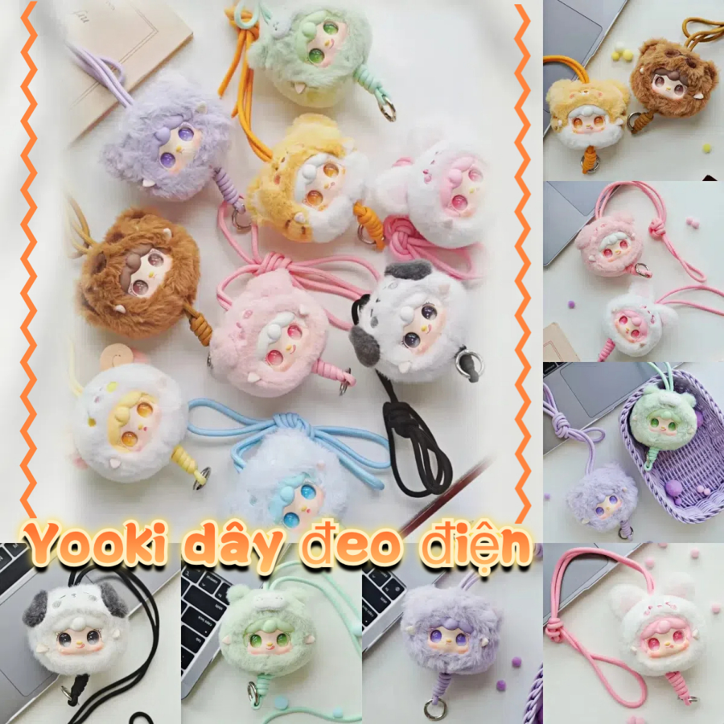 Yooki V7 dây đeo điện Hộp Mù | Yooki Mini Zoo Phone Strap Blind Box 1 ...