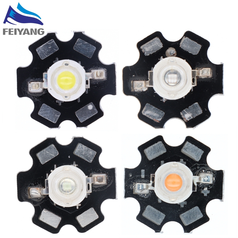 10 Chiếc 3W Công Suất Cao LED Hạt Full Spectrum Trắng Nguyên Chất Với ...