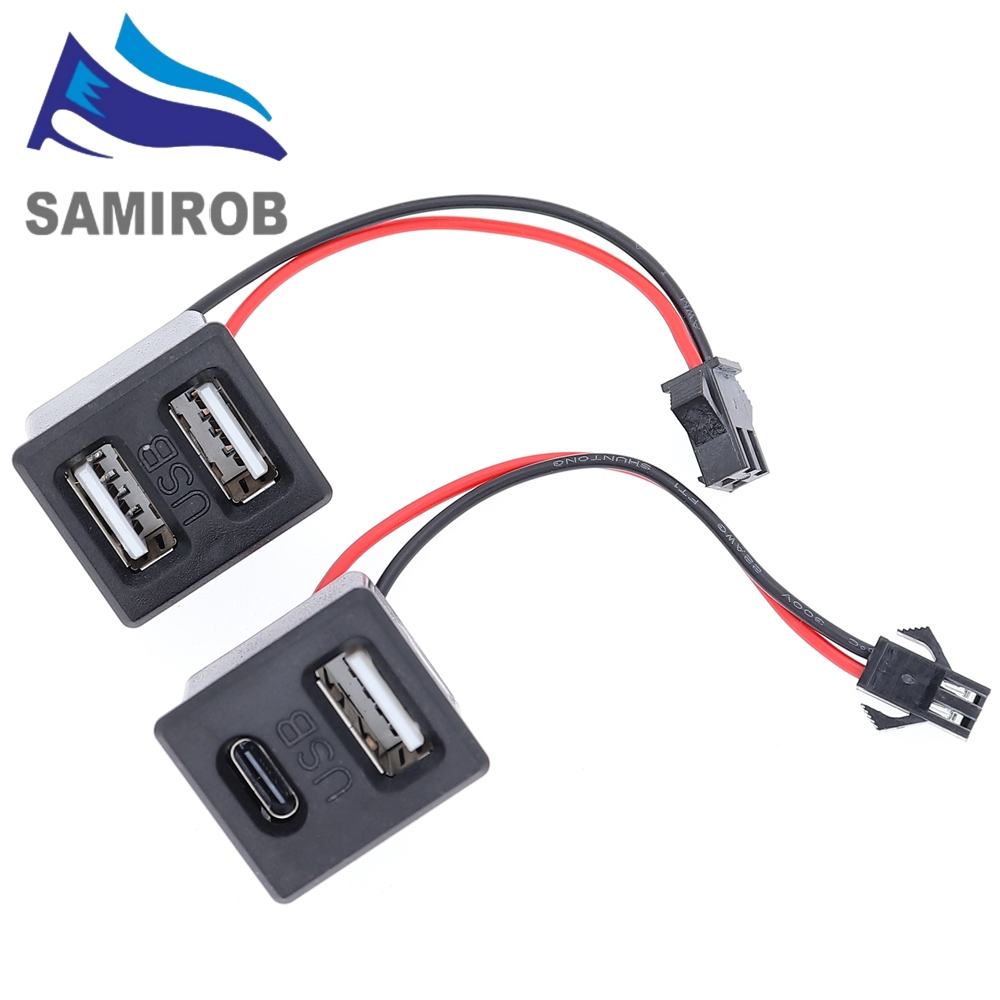 Ổ cắm Usb hai lớp đế Type-C và Ổ cắm sạc đèn Usb nữ Ổ cắm điện có đầu ...